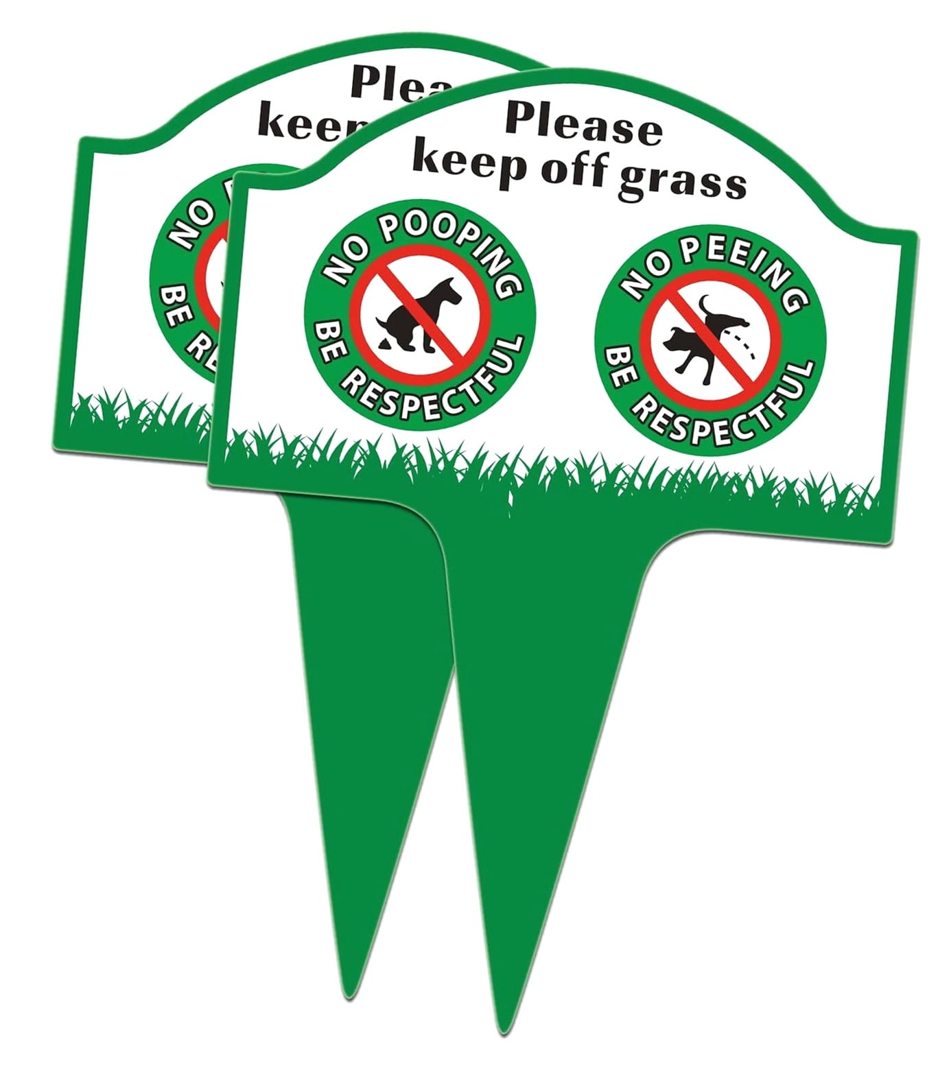 Highcool No Poop Signs 13.58"x9.64" Keep Off Yard Sign with Stake ...