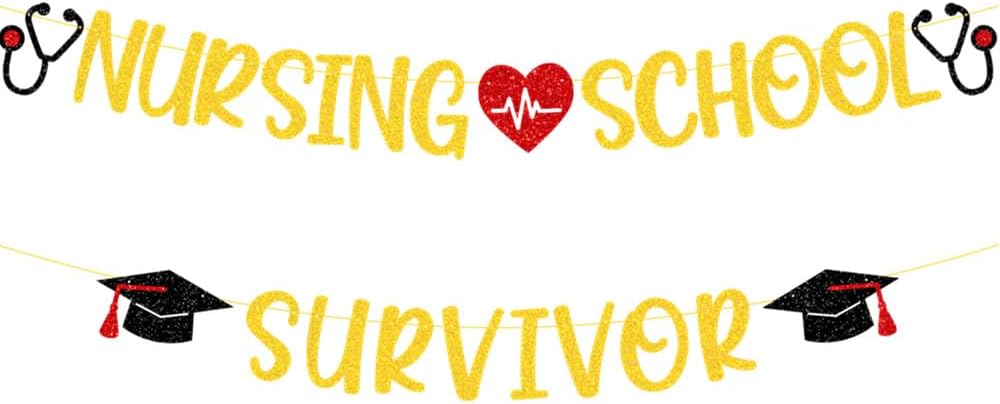 Highcool Nursing Sool Survivor Banner, 2025 Nurse Graduation Banner ...