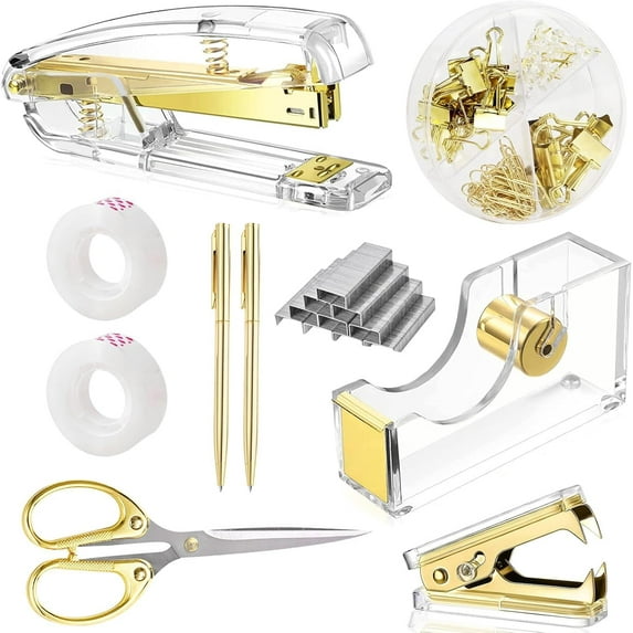 Highcool Office Supplies,Desk ,with Stapler,Tape Dispenser,Staple ...