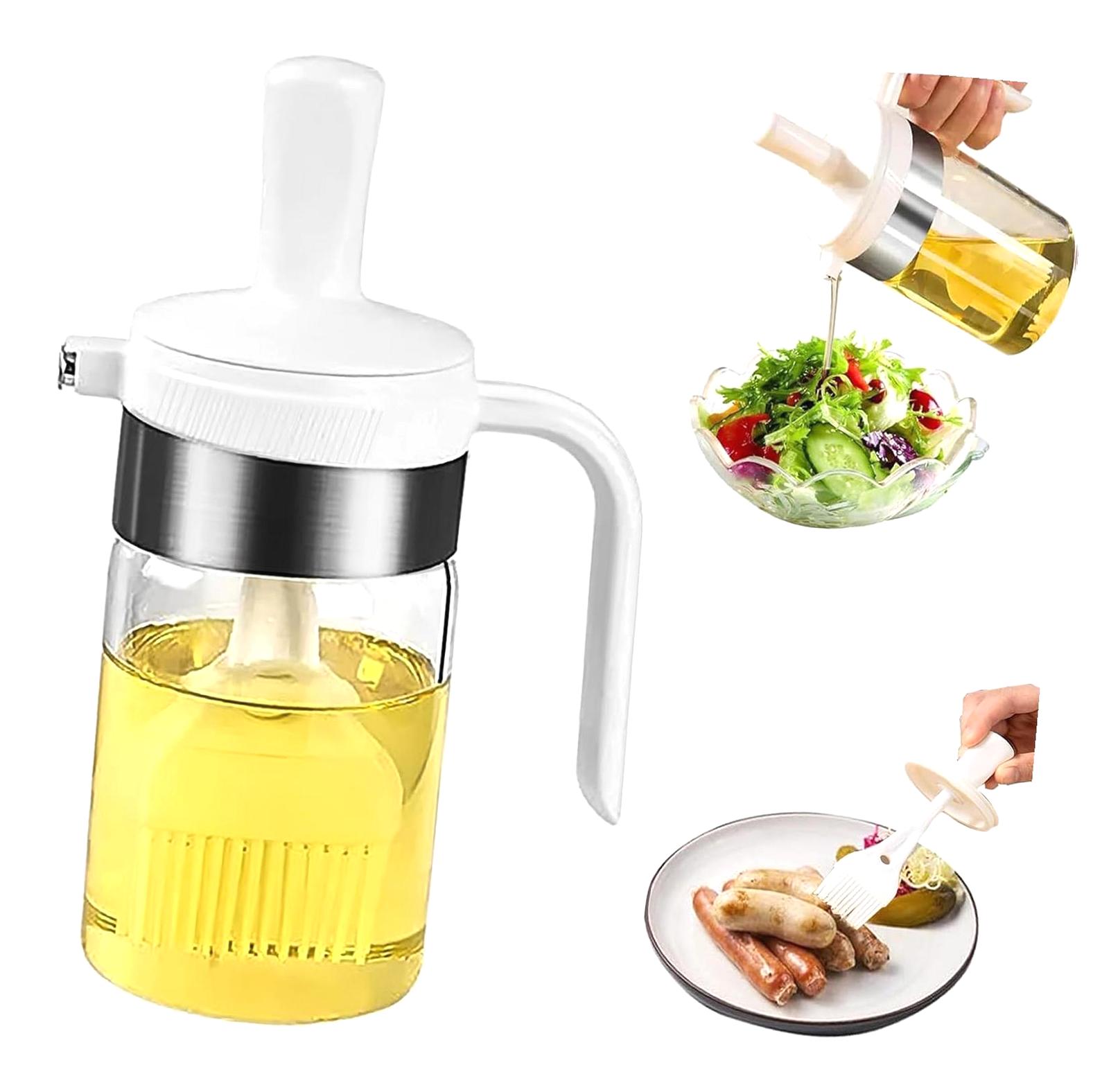 Highcool Olive Oil Dispenser Bottle with Built-in - 2-in-1 Oil ...