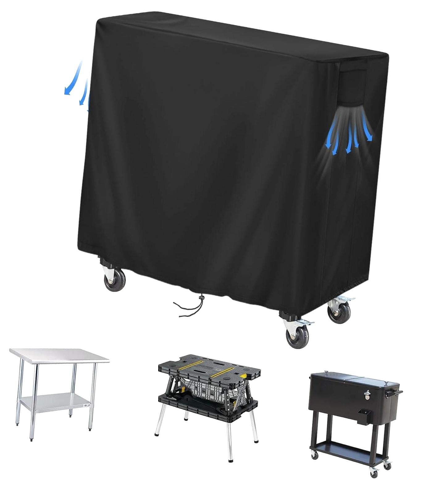 Highcool Outdoor Preparation Table Cover Rectangular, Stainless Steel ...