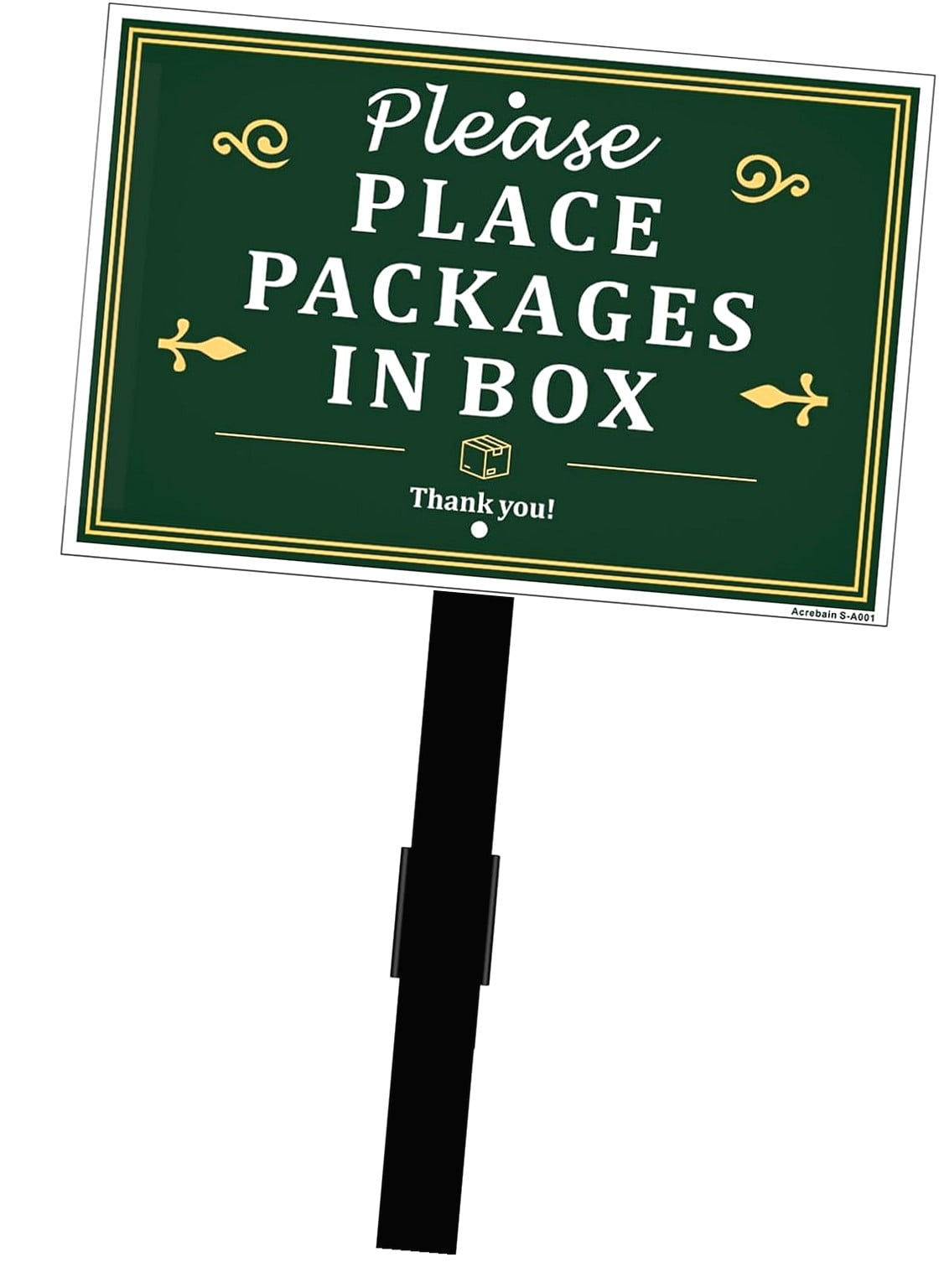 Highcool Package Deliveries Sign Place Parcels In Box Signs with Stake ...