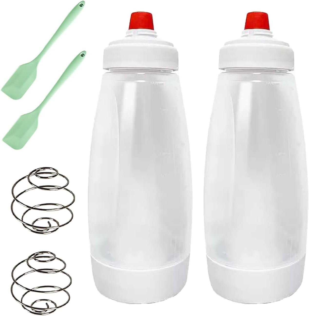 Highcool Pancake Batter Dispenser, Pancake Batter Dispenser with Whisk ...