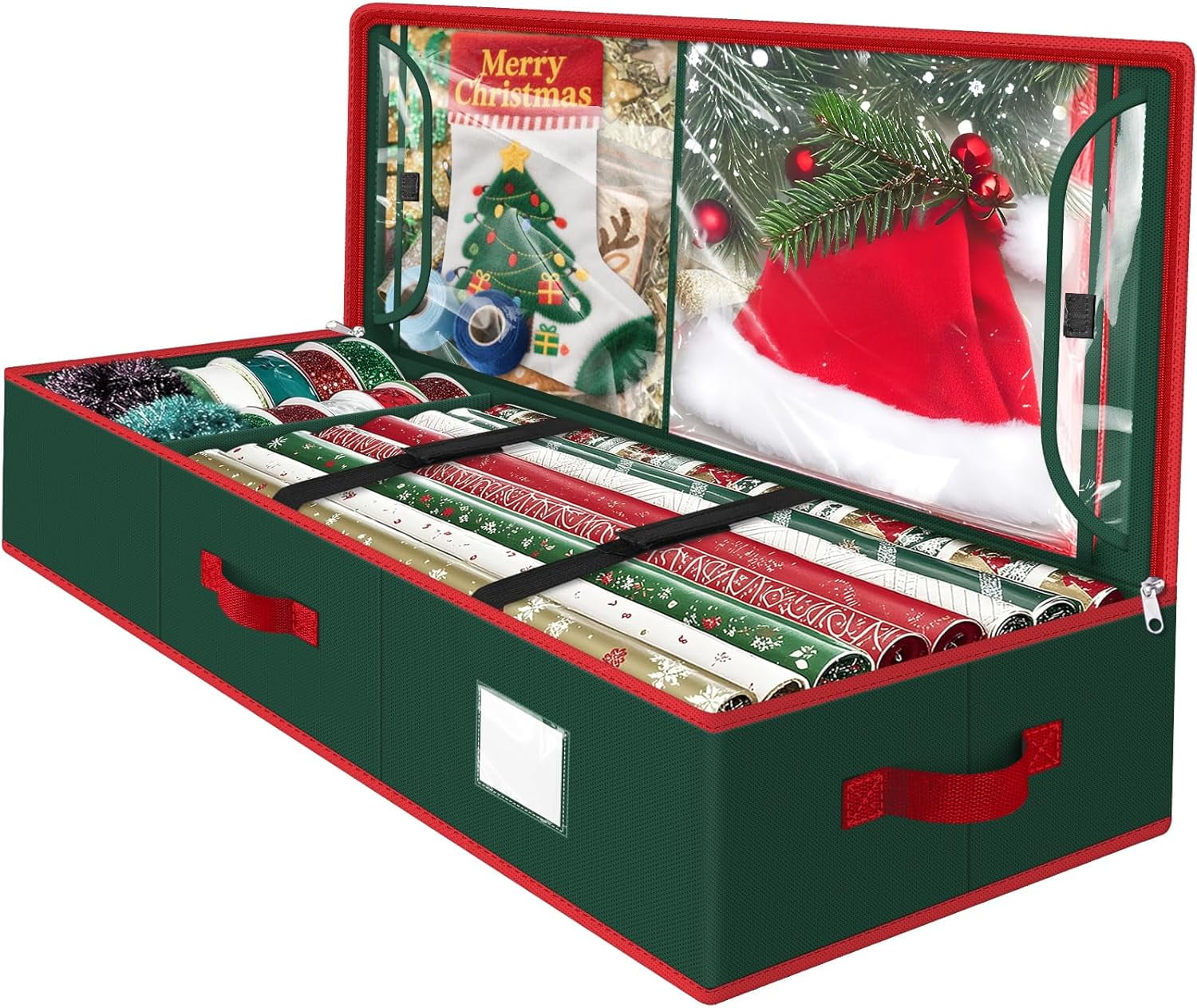 Highcool Paper Organizer Storage, Christmas Storage Container, Underbed ...