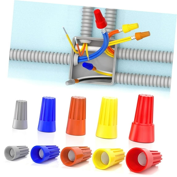 Highcool Pcs Wire Nuts Wire Caps Electrical Wire Connectors with Small ...