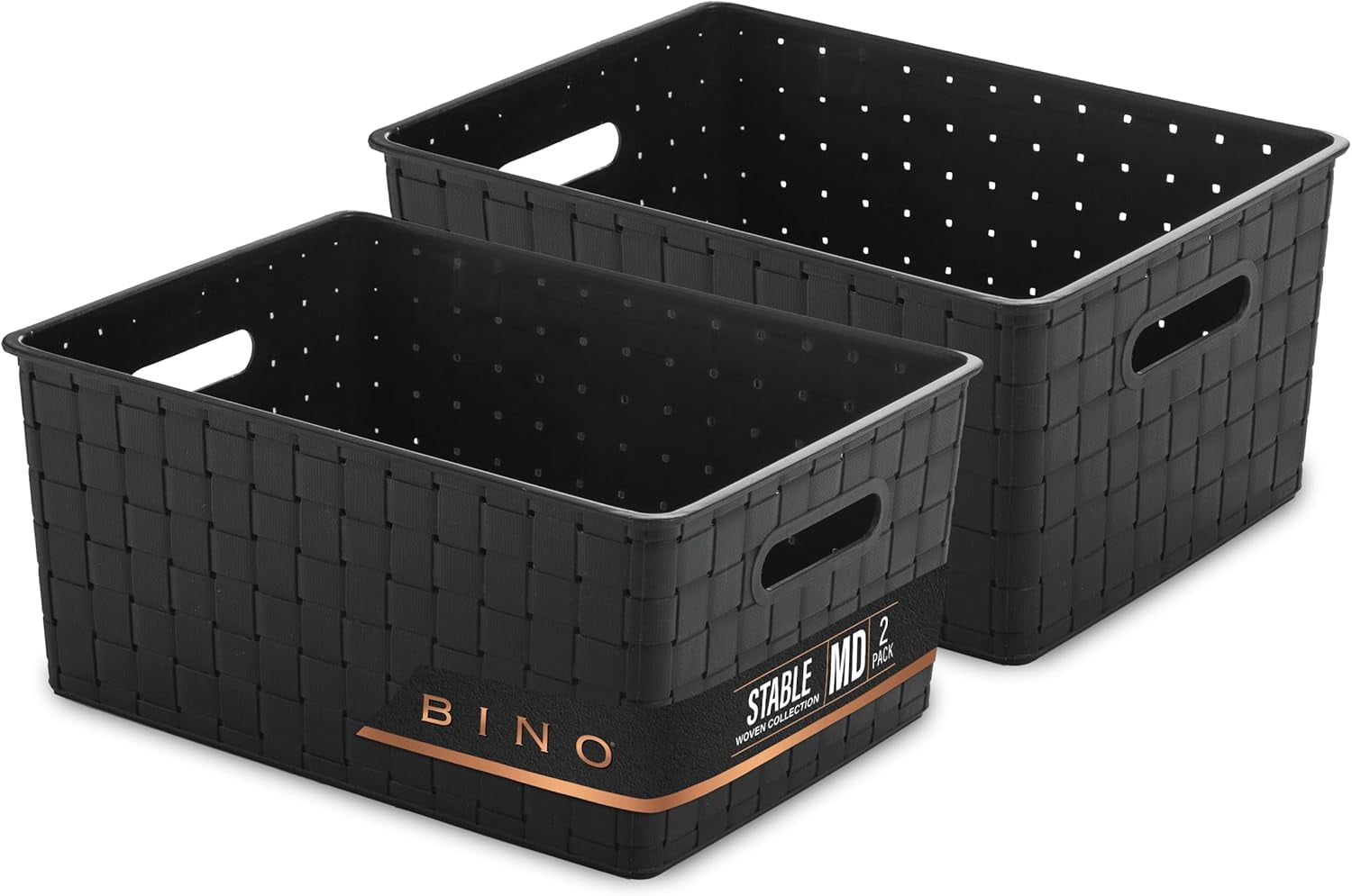 Highcool | Plast Storage Baskets Medium - Bla | THE STABLE COLLECTION ...