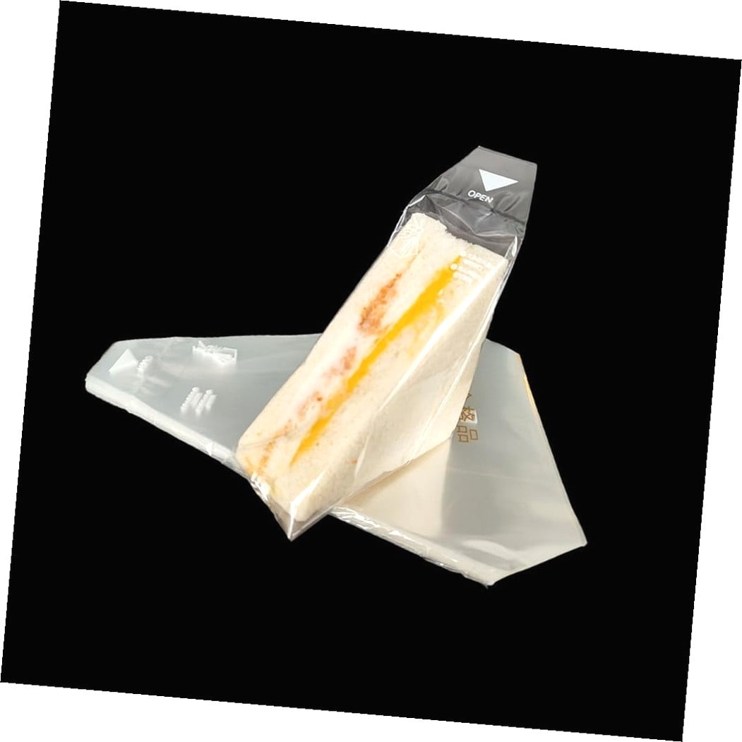 Highcool Plastic Sandwich Bags Packaging Container, Clear Triangle ...