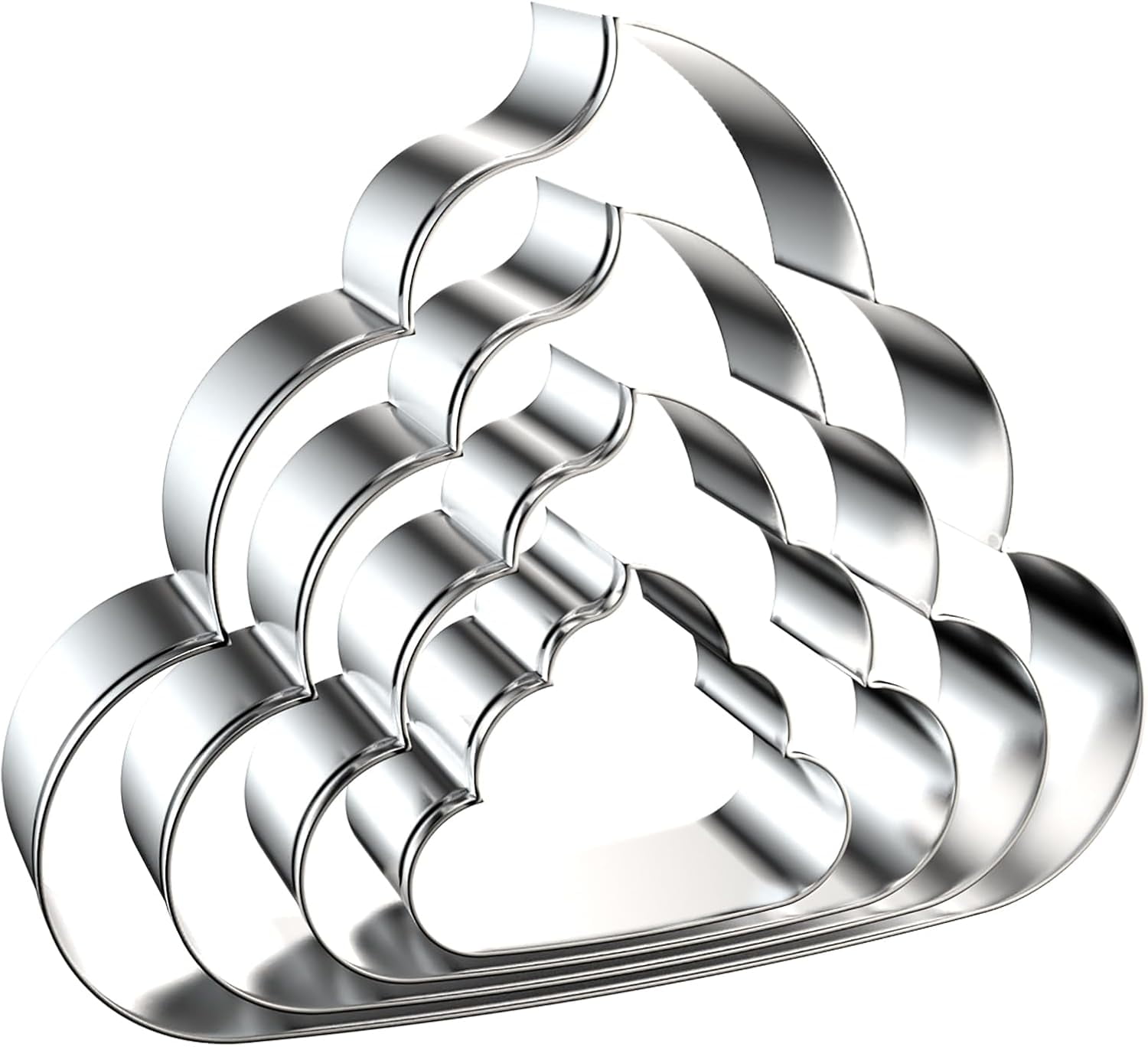 Highcool Poo Poop Coe Cutter Set - 5 in, 4 in, 3 in, 2 in - 4 Piece ...