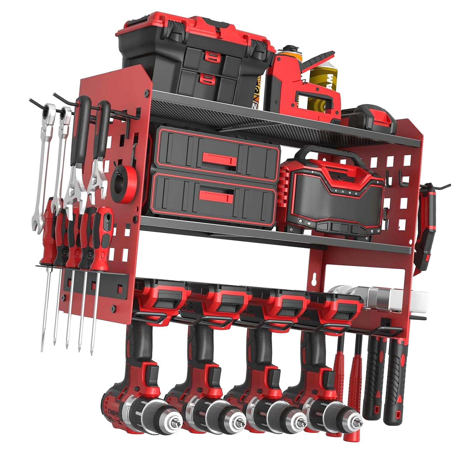 Highcool Power Tool Organizer, Drill Holder Wall nt with 2 Side ...