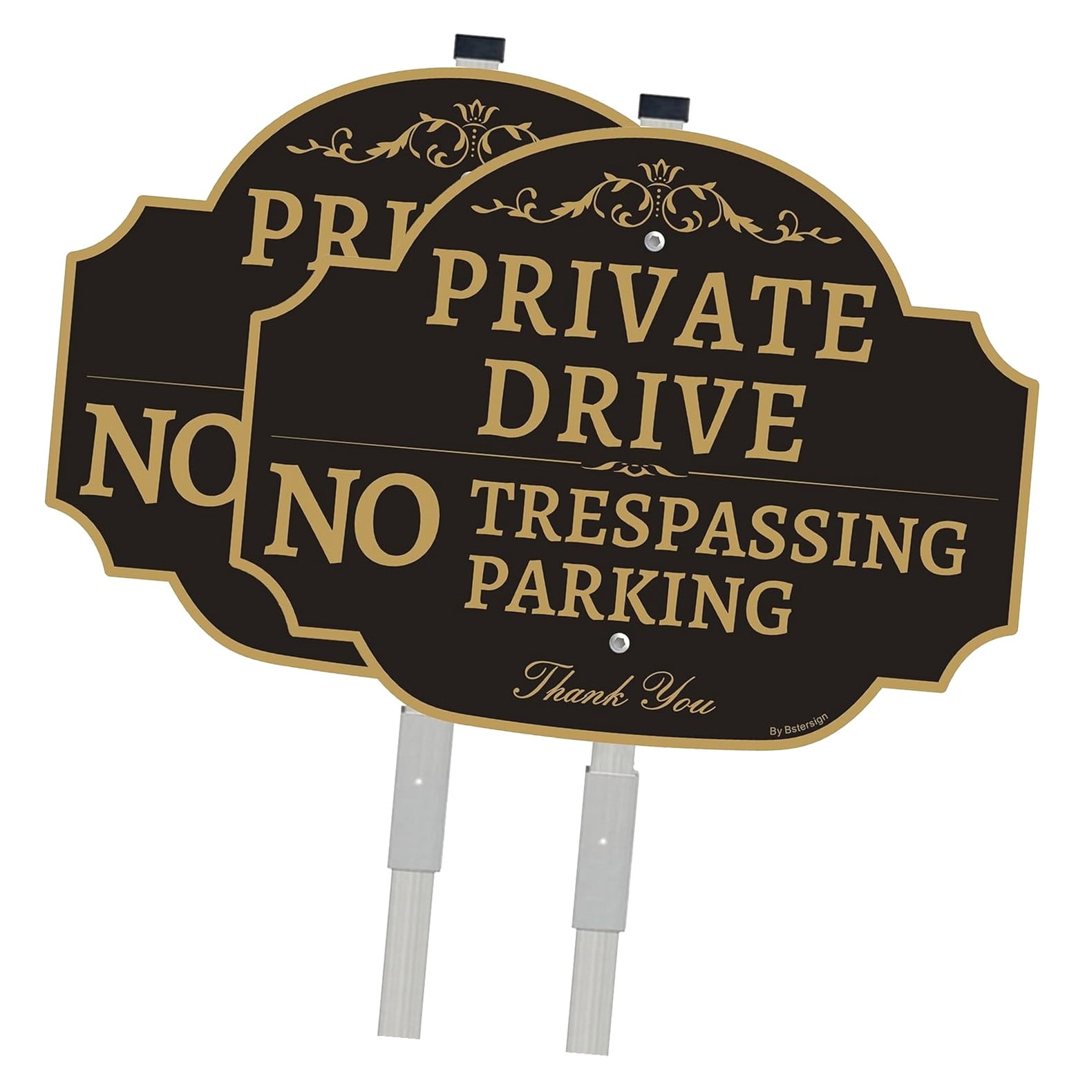 Highcool Private Drive Sign with 28 Inch Stake, 12x9 Inch Private ...