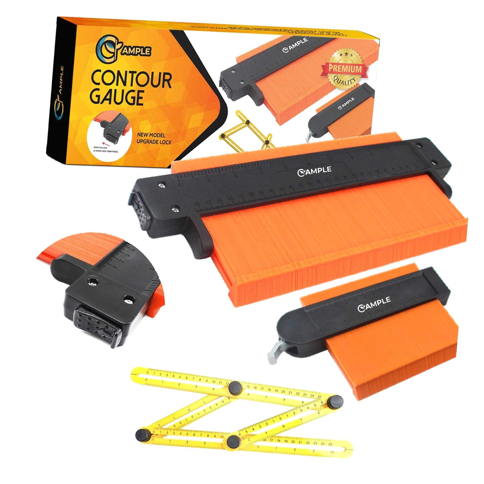 Highcool Profile Gauge Tool with Lock, 5 and 10 Inch Wide Outline ...