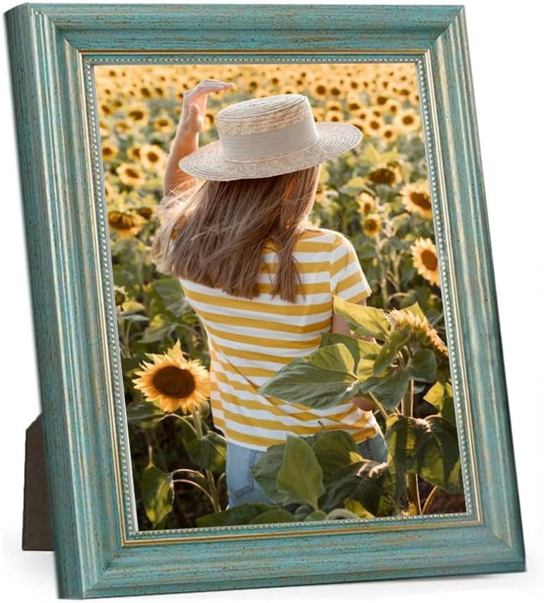 Highcool Pture F 5"x7" Sage Green P F, Modern Wood Fes with Mat Family ...