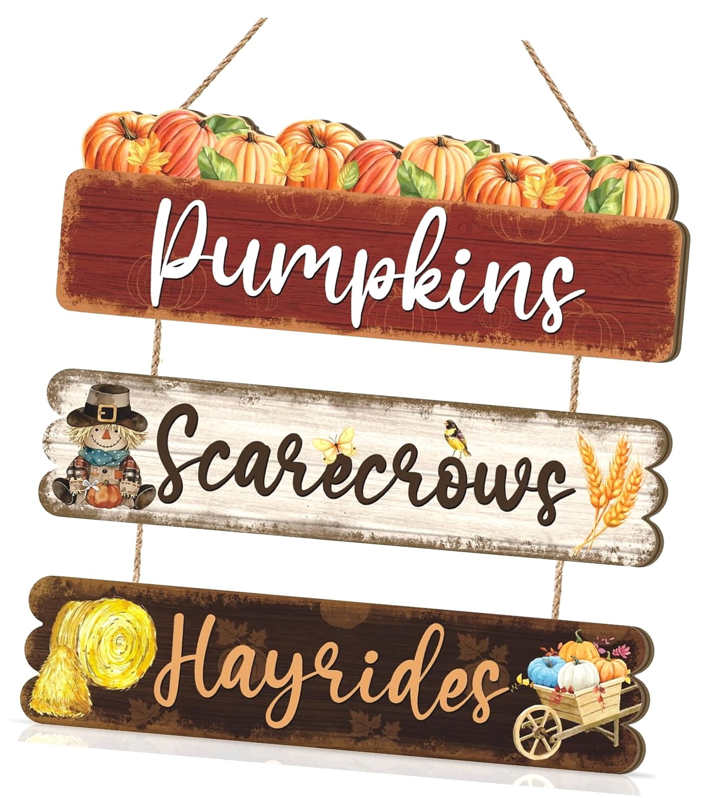 Highcool Pumpkin Door Sign, Fall Door Sign, Autumn Sign, Hello Fall ...