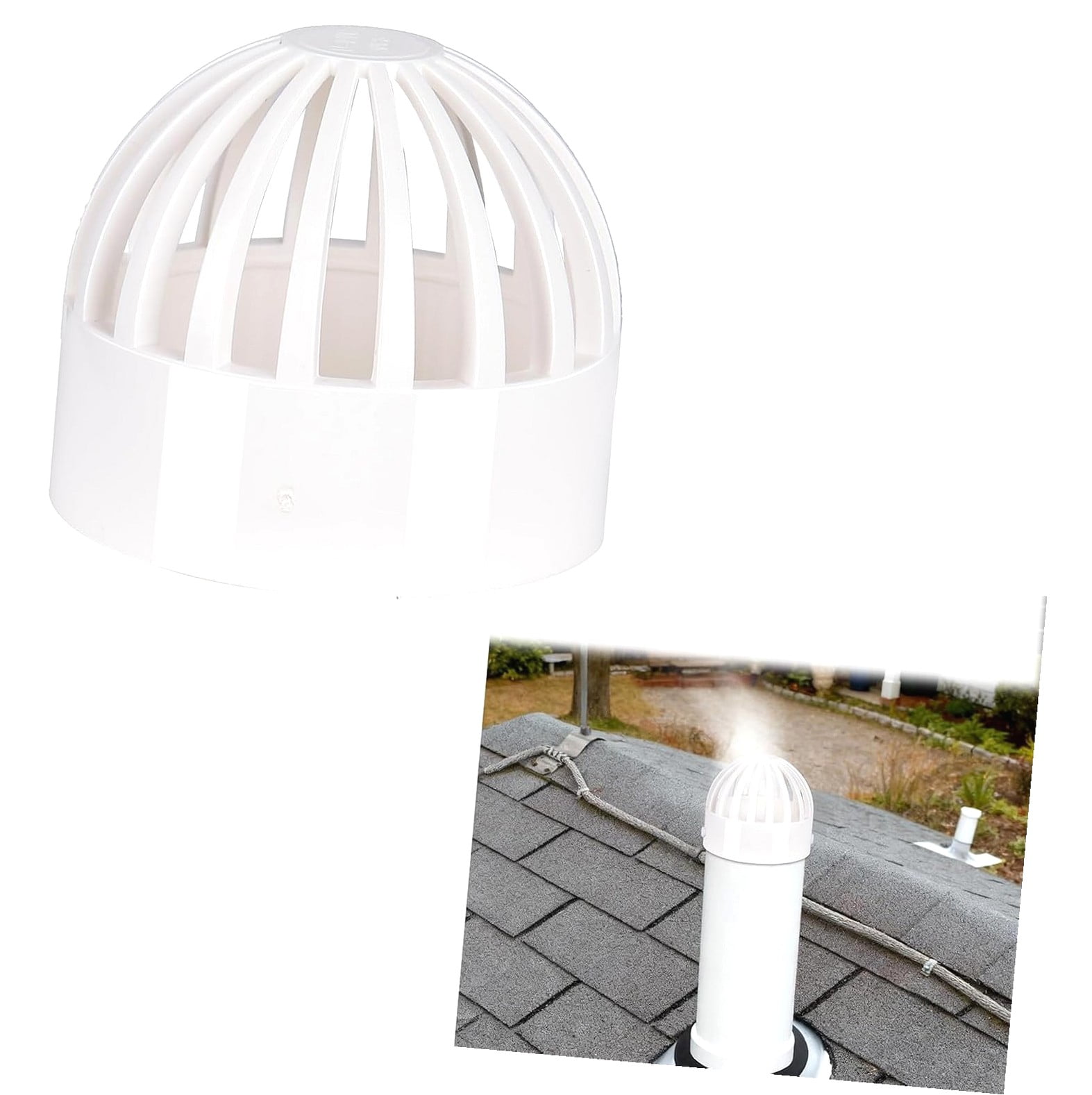 Highcool Radon Vent for 2" Schedule 40 Pipe – Exhaust Vent Cover for ...