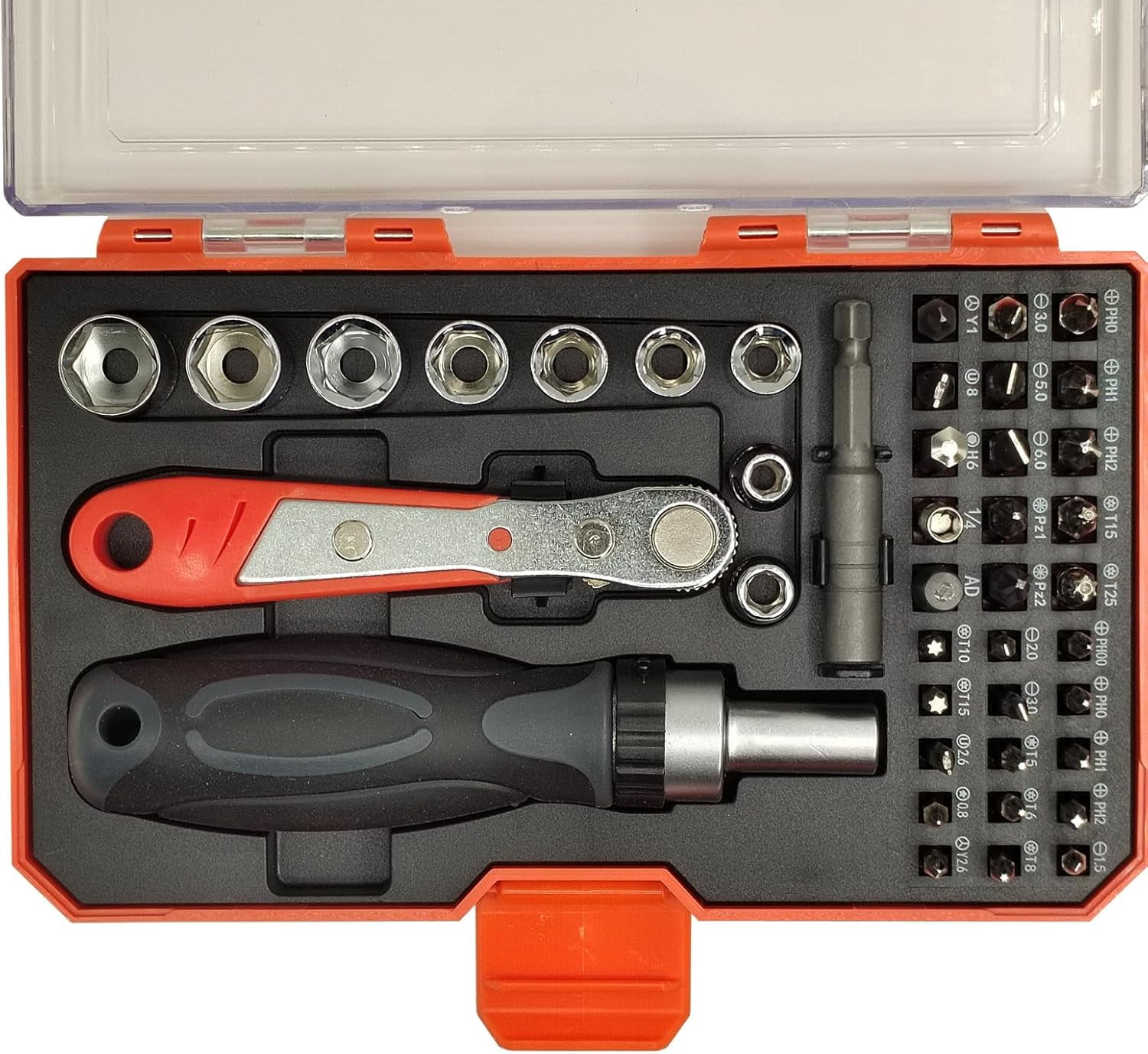 Highcool Ratet Screwdriver Set 42 in 1 DIY Combination Screwdrivers Kit ...