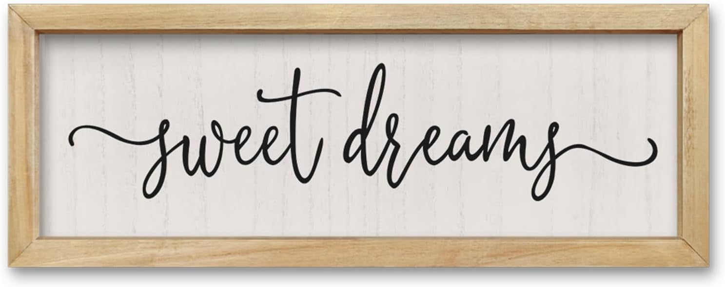 Highcool Romantic Sweet Dreams Sign Above Over Bed Wall Decor 16x6 Inch ...