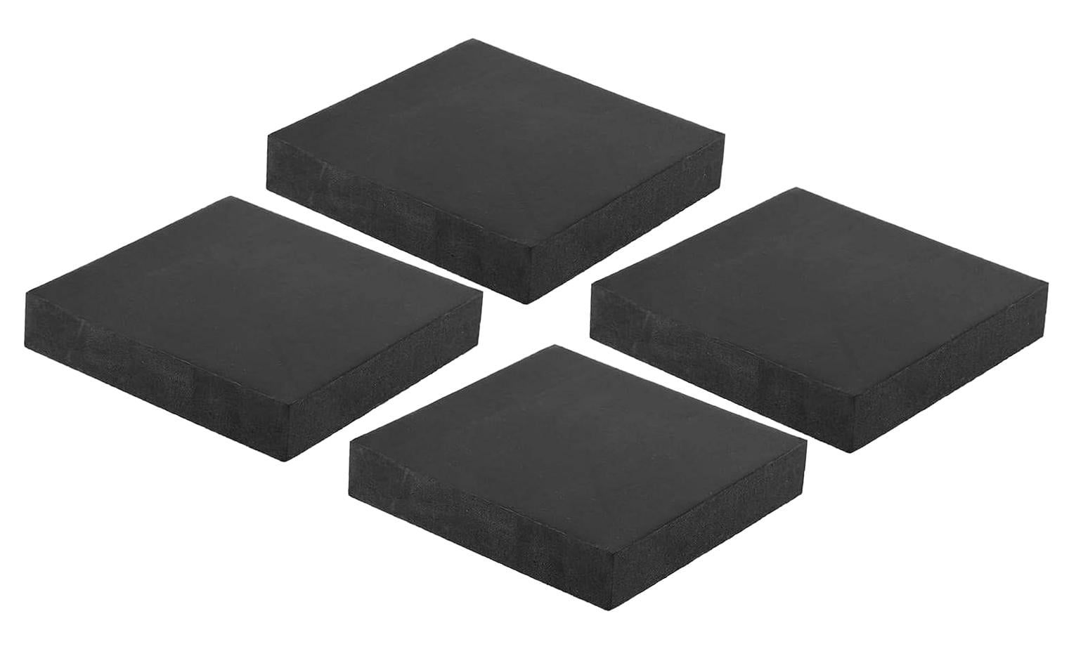 Highcool Rubber Anti-Vibration , 4 Square Isolation Mats 4" x 4" x 0.8 ...