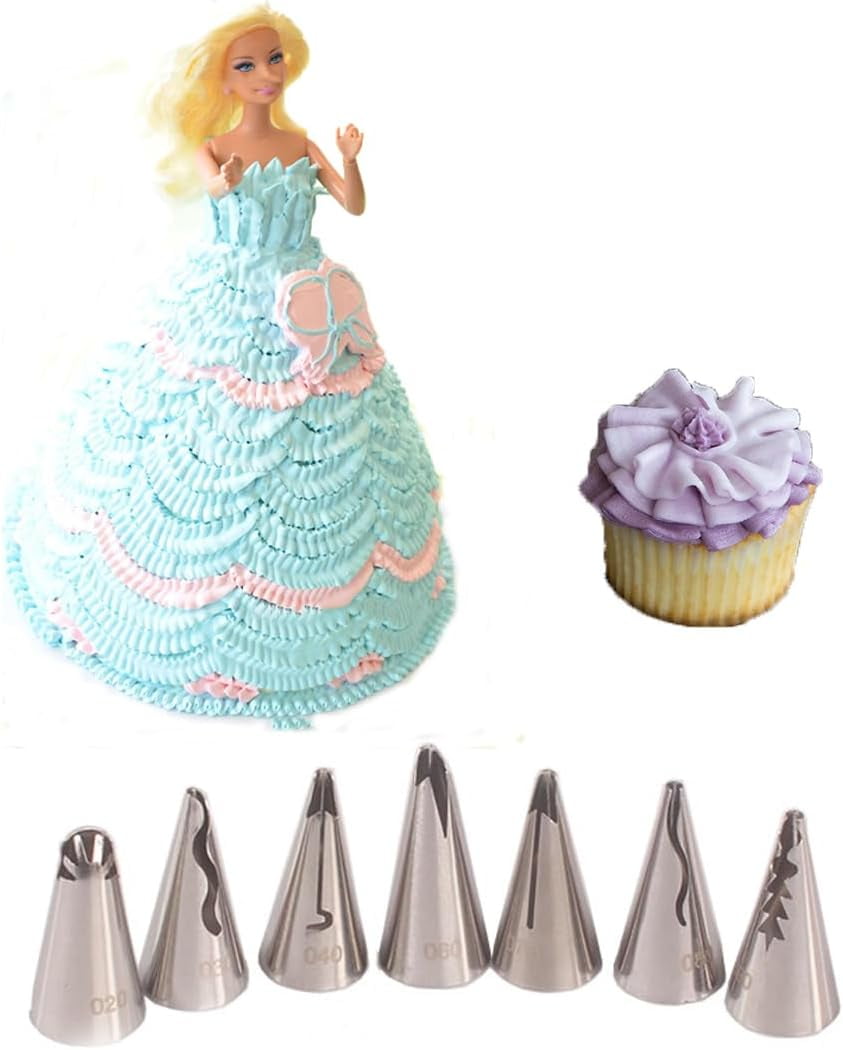 Highcool Ruffle Piping Tips for ips, Pleated Skirt Piping Tips, Piping ...