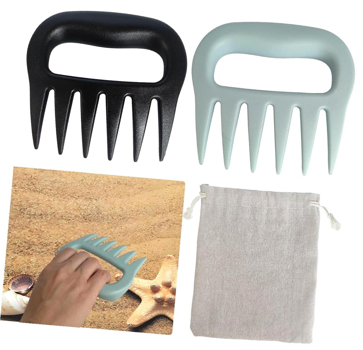 Highcool Sand Scoop with Sand, Flea Rake with Beach Mesh Bag, Digger ...