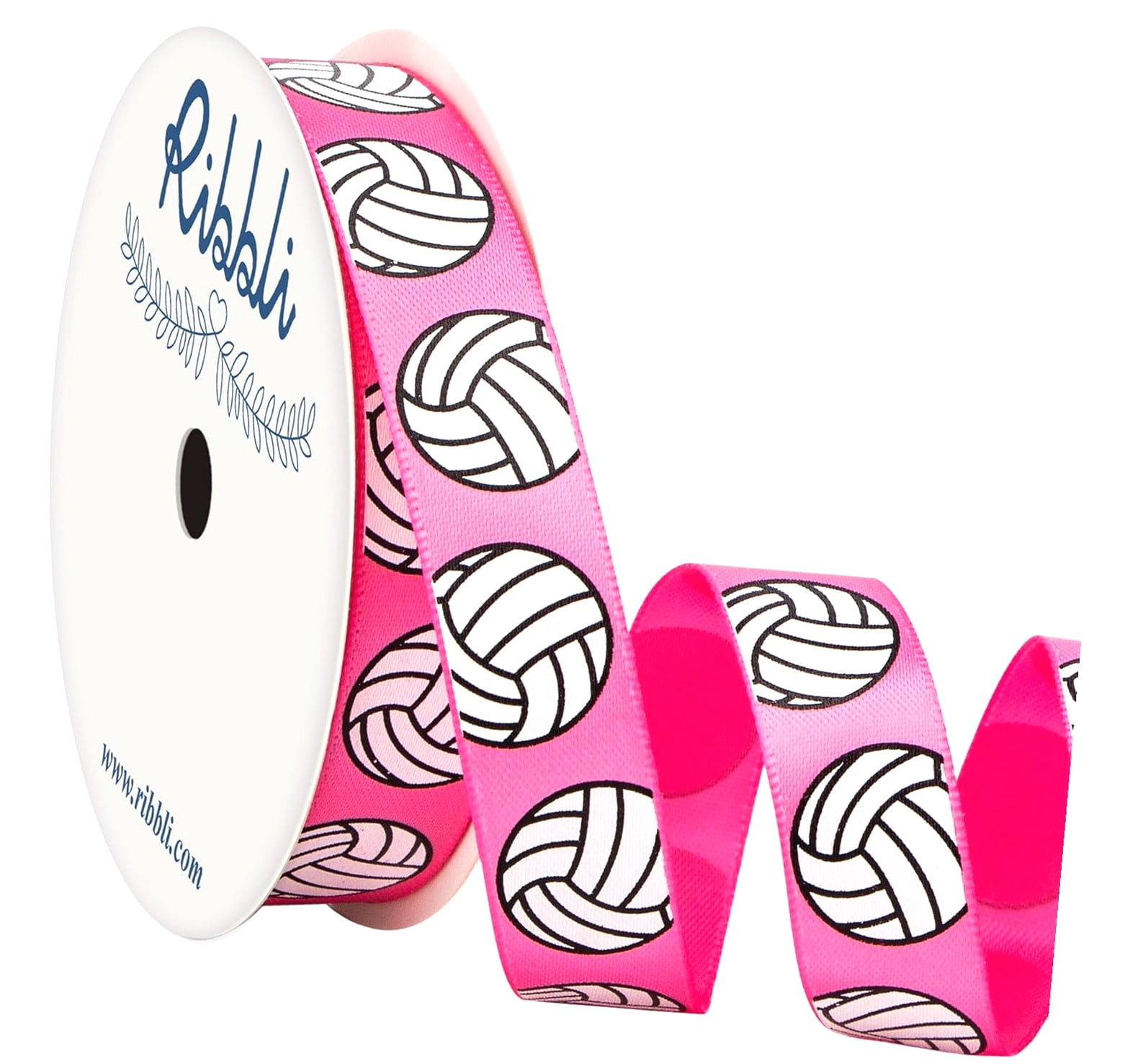 Highcool Satin Volleyball , 5/8-Inch 10-Yard, Hot Volleyball Color, for ...