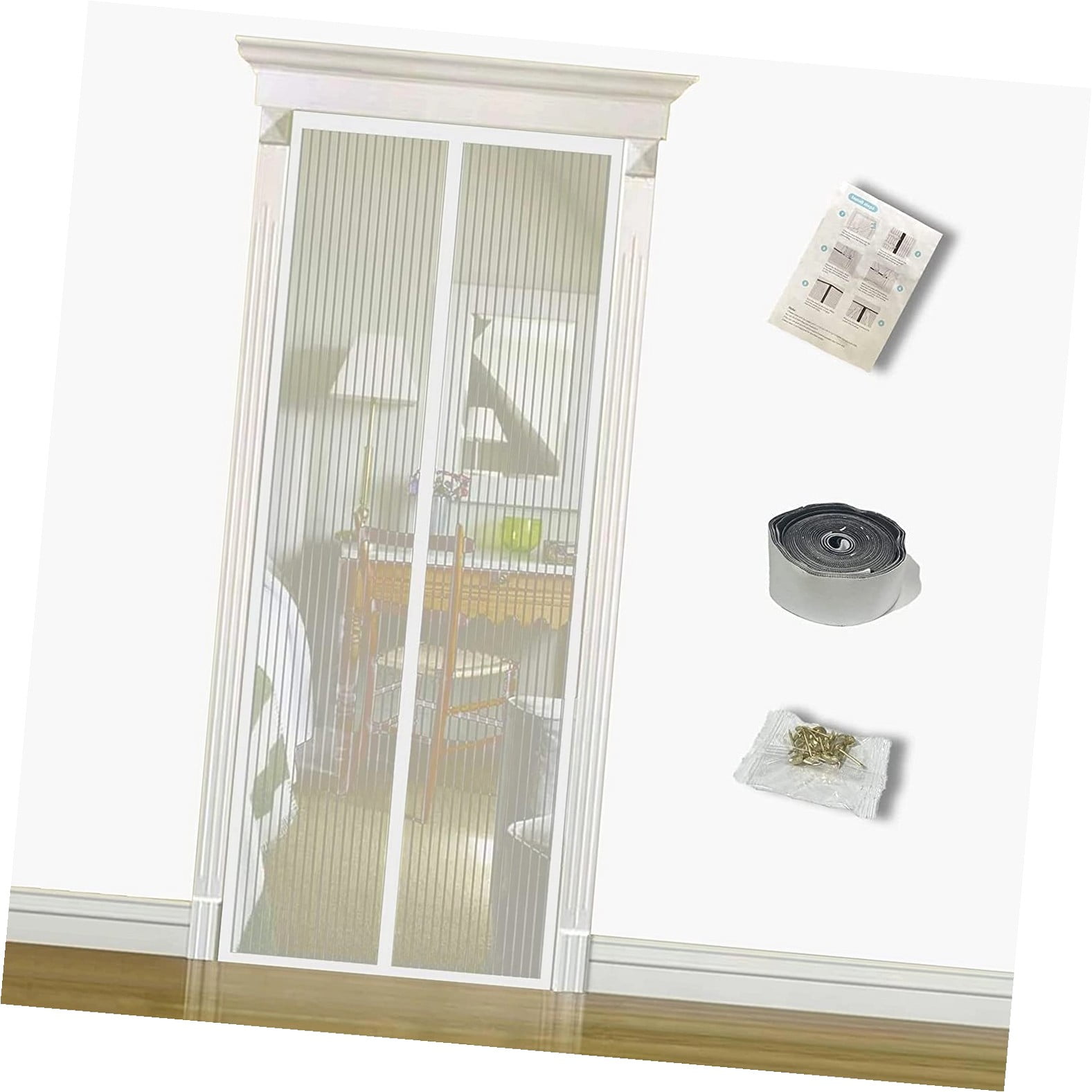 Highcool Screen Door, Bottom Weighted Screen Door for Single Door with ...