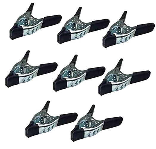 Highcool Set of 8-6" Large Metal Spring Clamps - 2.5" Jaw Opening ...