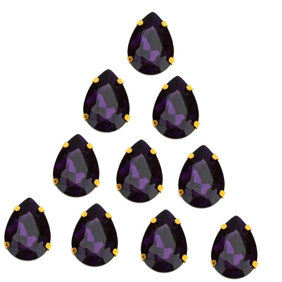 Highcool Sew Rhinestone Tear Drop Rhinestones in 48 Pcs (Mixed Colors ...