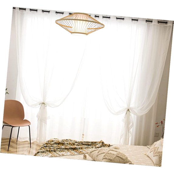 Highcool Sheer Window Curtains with Grommet Top, Light Sheer Curtain ...