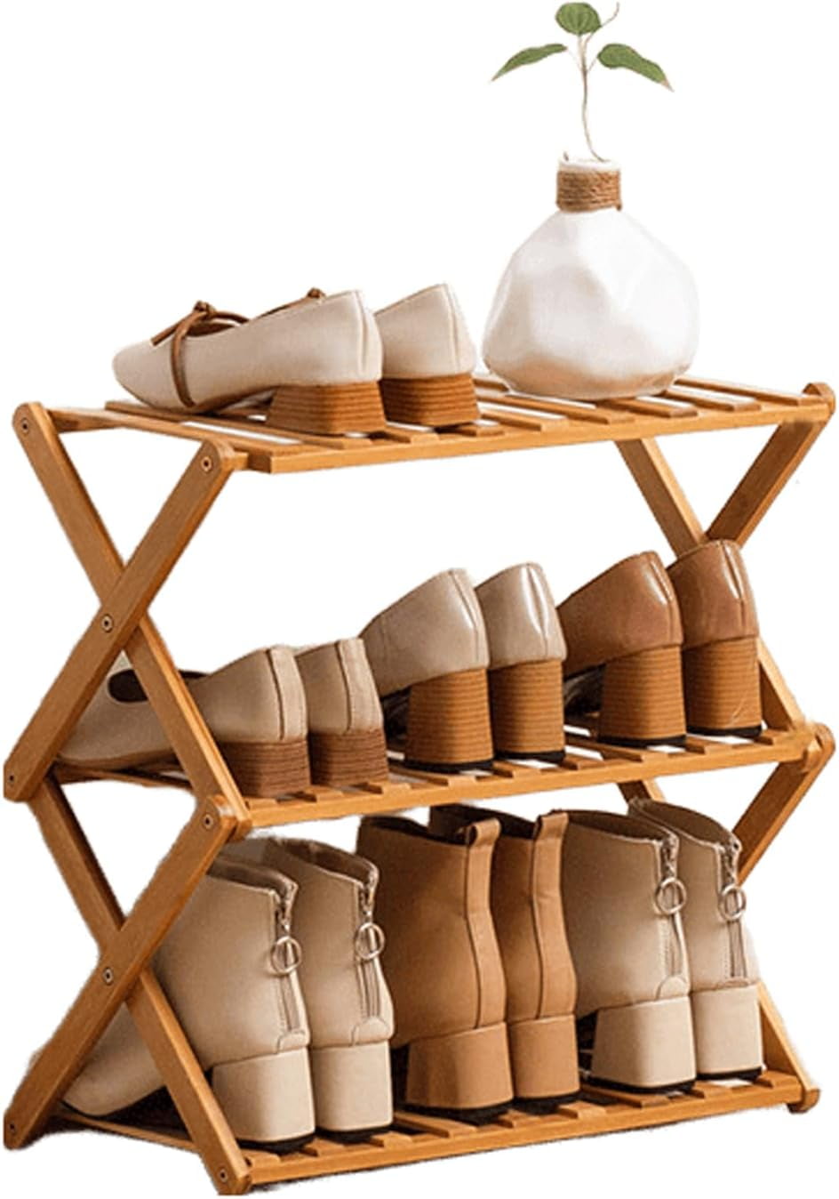 Highcool Shoe Ra,Free Standing Shoe Ras for Closet,Portable Folding ...