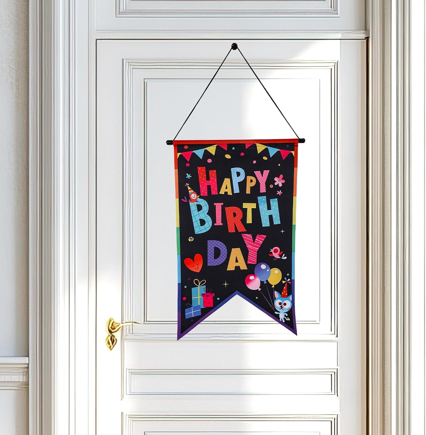Highcool Sign, Pre-Assembled Door Banner Hanging Backdrop Wall Door ...