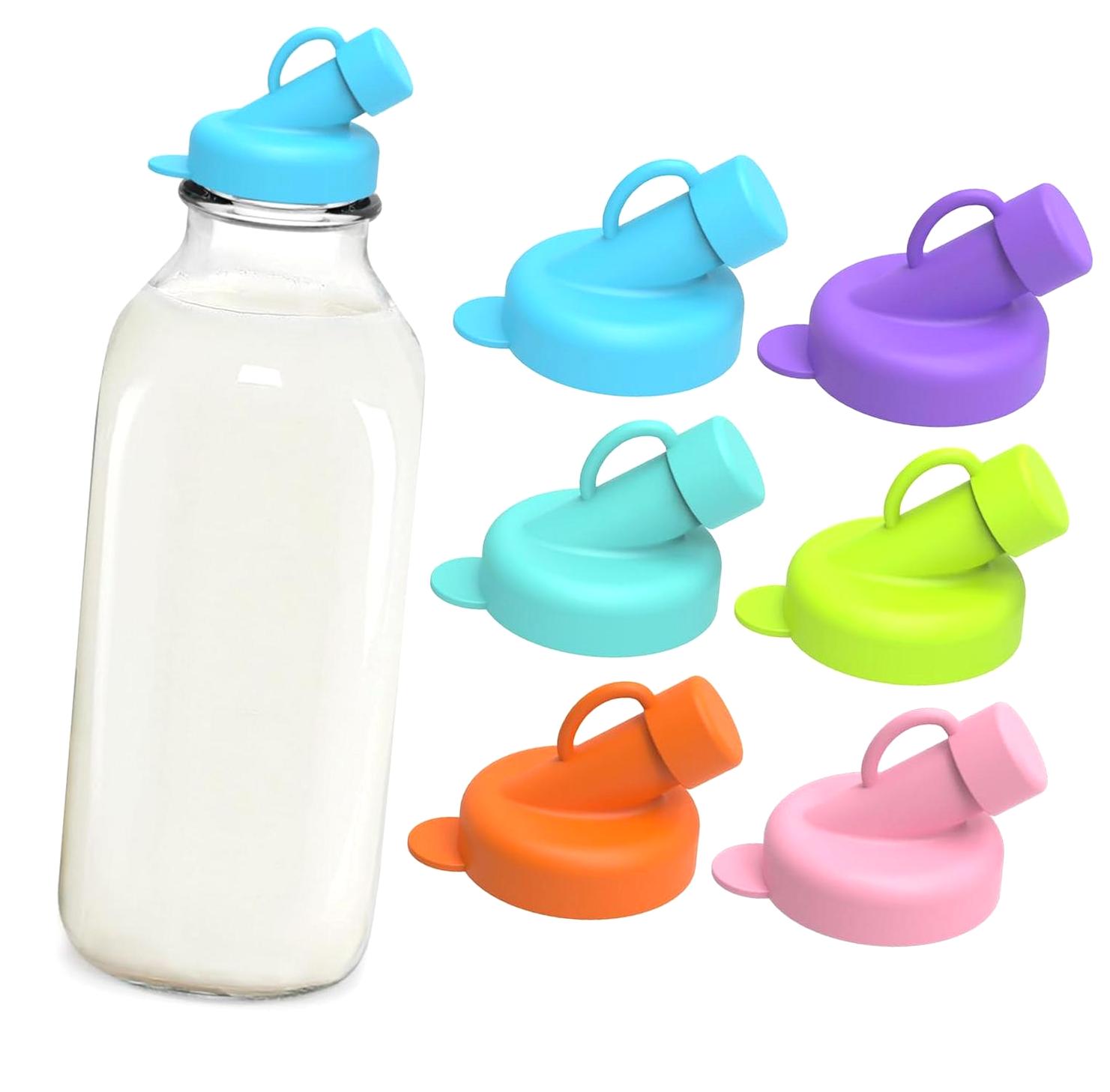 Highcool Silicone Milk Bottle Dispenser Caps, 48mm Diameter Pour Spout ...