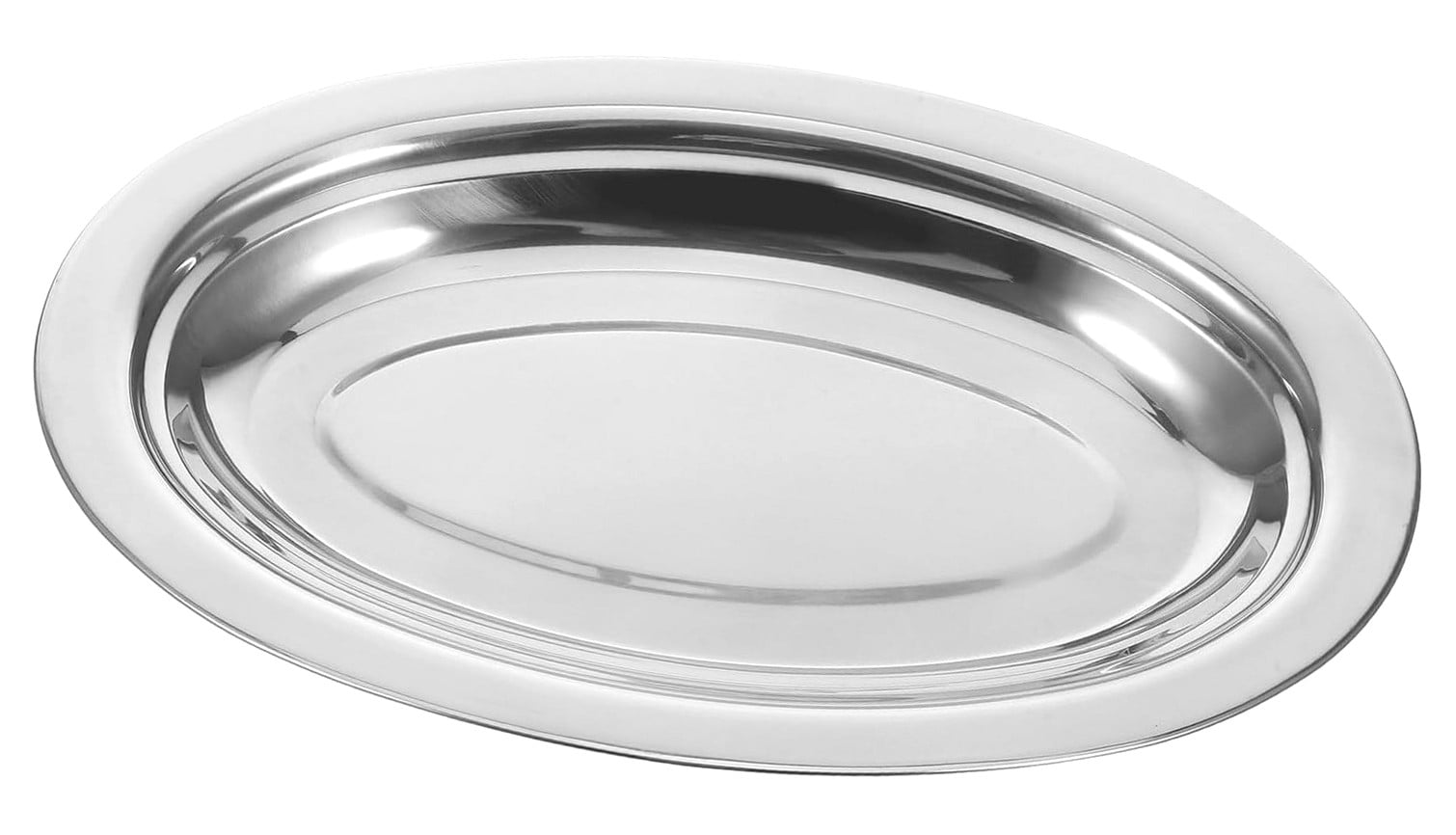 Highcool Sizzle Platter Serving Platter Oval Fish Dish Steel Fish Plate ...