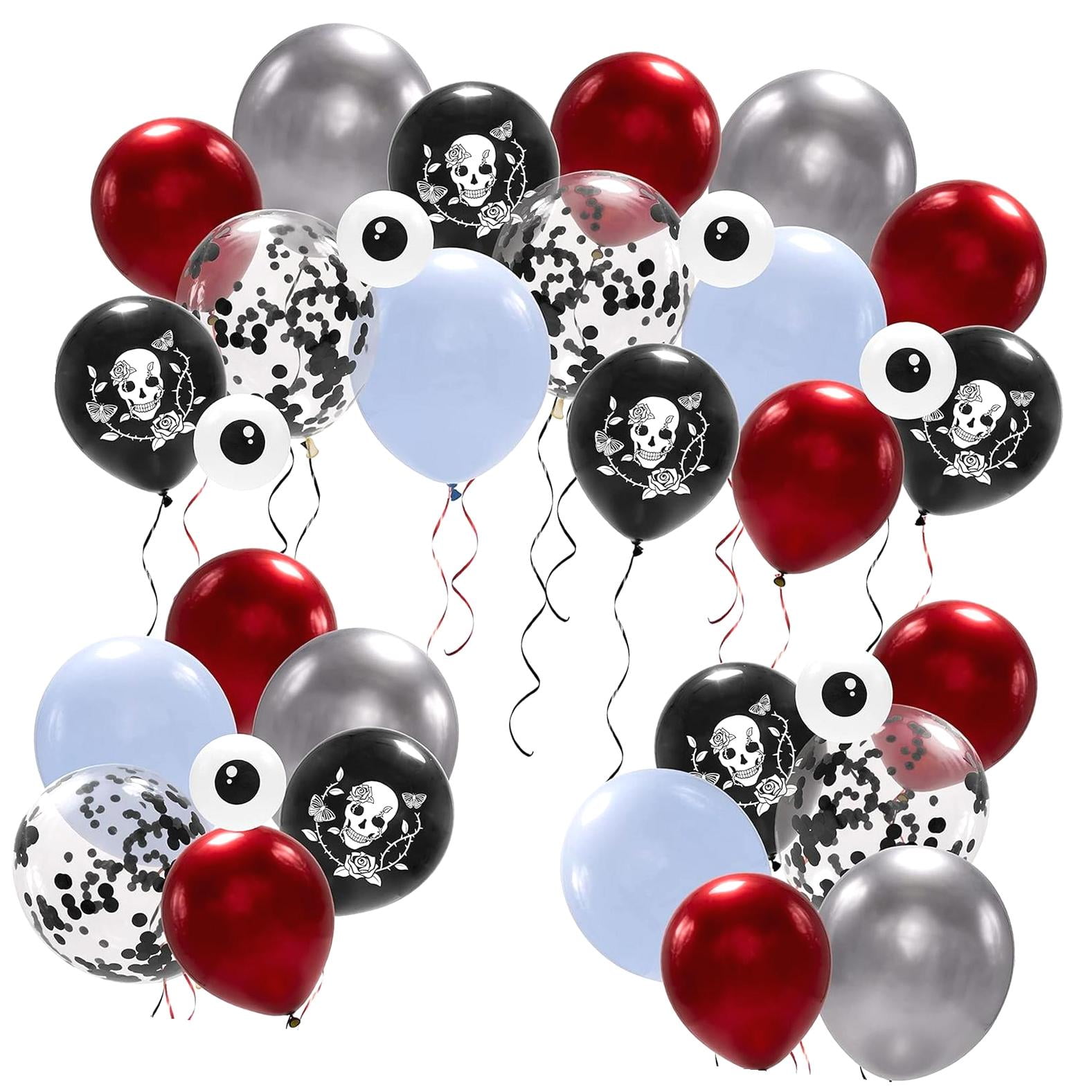 Highcool Skull Balloons Gothic Birthday Decorations Gothic Party Decor ...