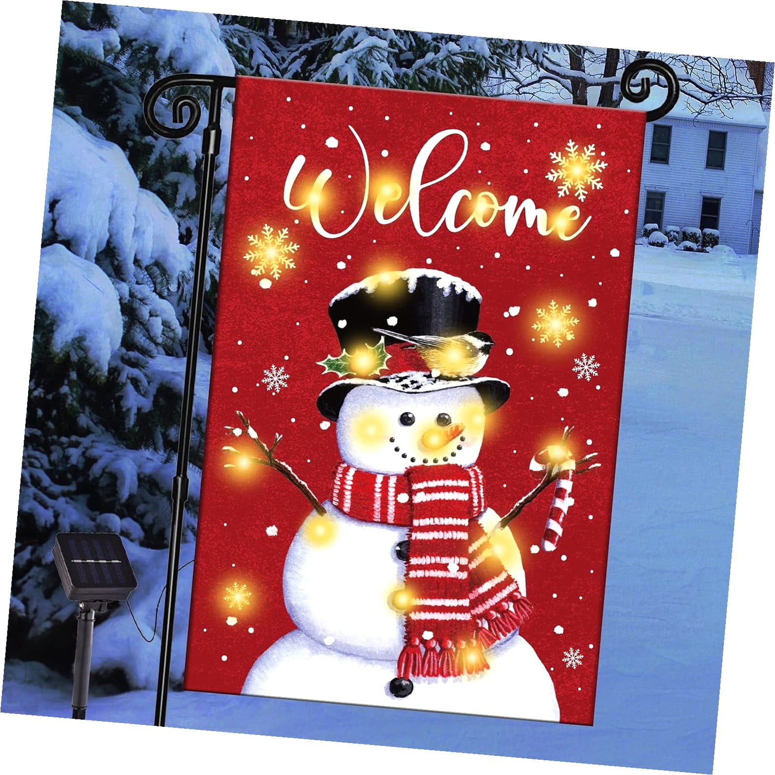 Highcool Snowman Christmas Lighted Xmas Yard Winter Yard Sign Holiday ...