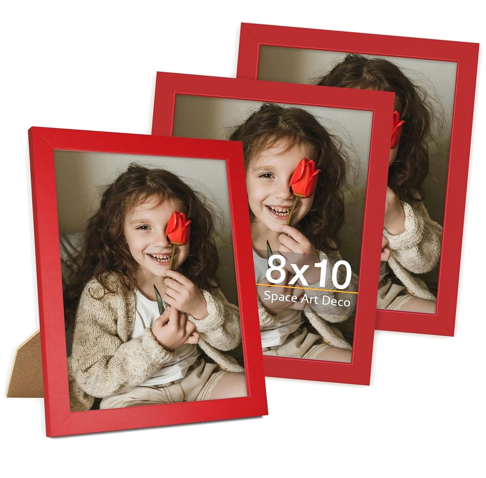 Highcool Space Deco, 8x10 Picture Frame Set, 3-Piece Red - Collage ...