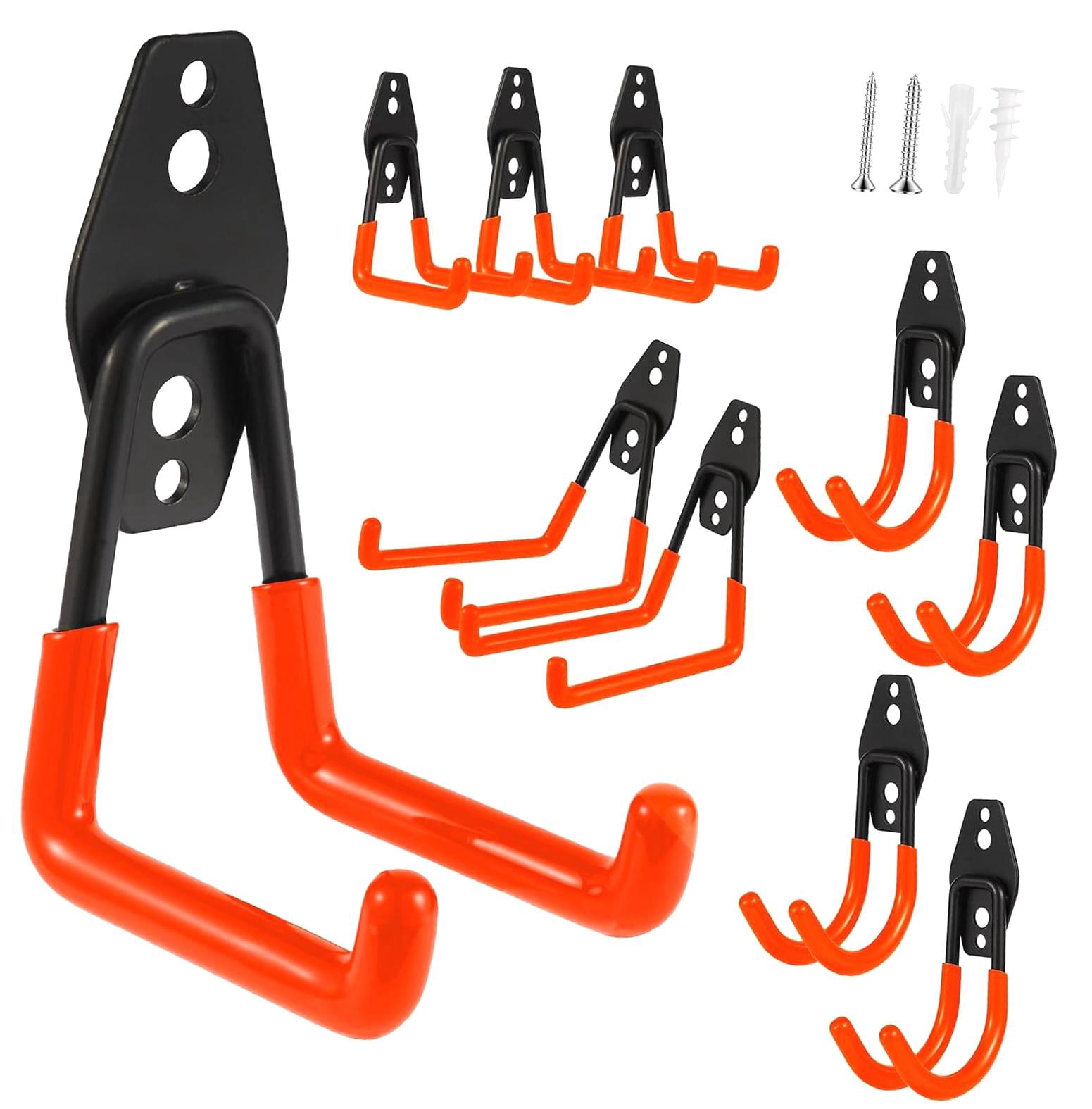 Highcool Steel Garage Hooks Wall Tool Organizer, 10pcs Garage Storage ...
