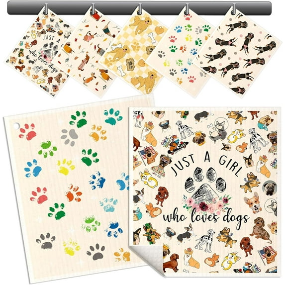 Highcool Swedish Dishcloths for Kitchen 5 Pack Dish Cloths for Washing ...