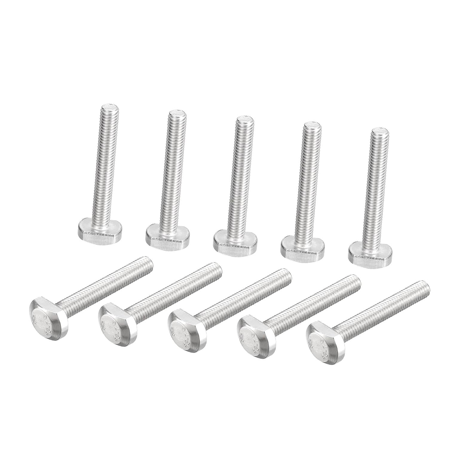 Highcool T-Slot Bolts, 10 Pieces M6x45mm 304 Steel T Shape Screws for T ...