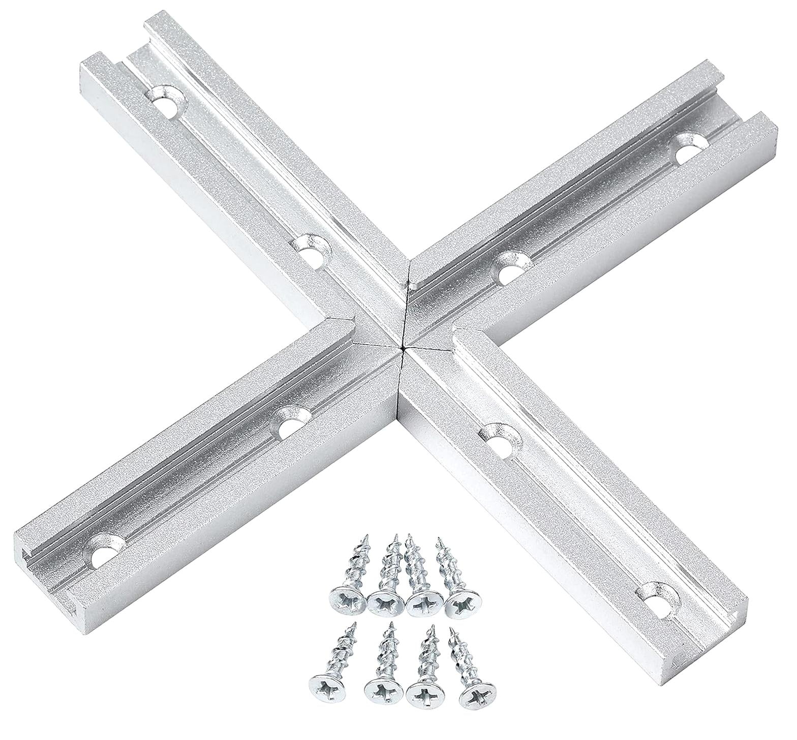 Highcool T Track 3 inch Intersection Kit with Wood Screws- Double-Cut ...