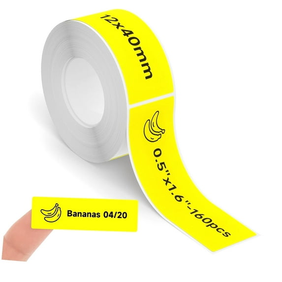 Highcool Thermal Labels 1/2 Inch Width Tape Refills Label Stickers Film ...
