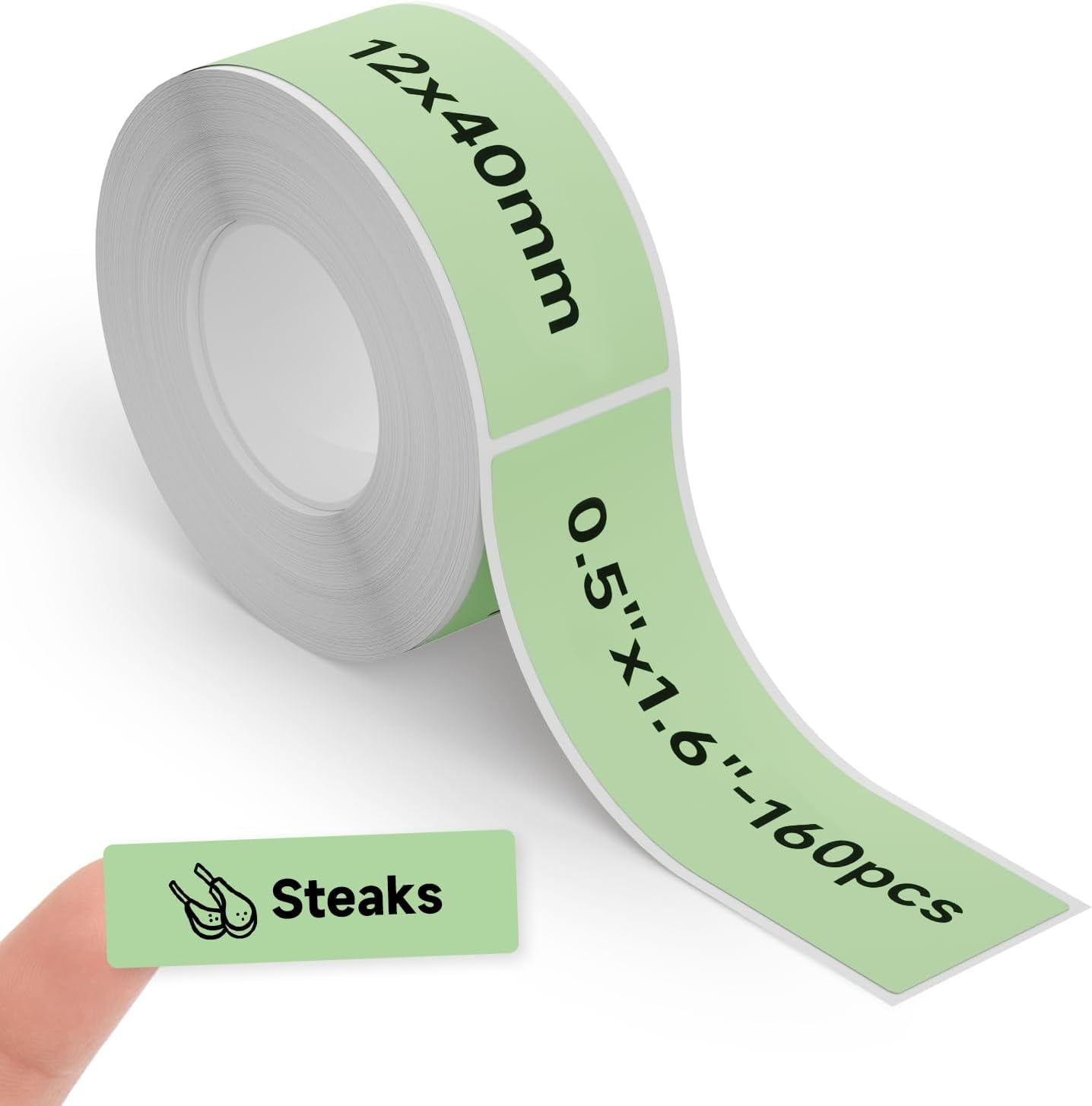 Highcool Thermal Labels 1/2 Inch Width Tape Refills Label Stickers Film ...