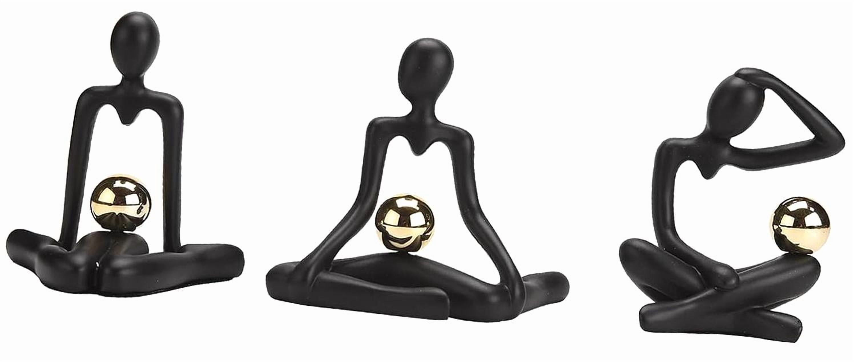 Highcool Thinker Statues Set of 3 Resin Figurine Decor Desk Organizer ...
