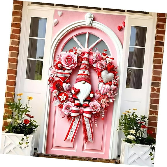 Highcool Title: Valentine' Day Heart Wreath with Roses and Ribbons 71 ...