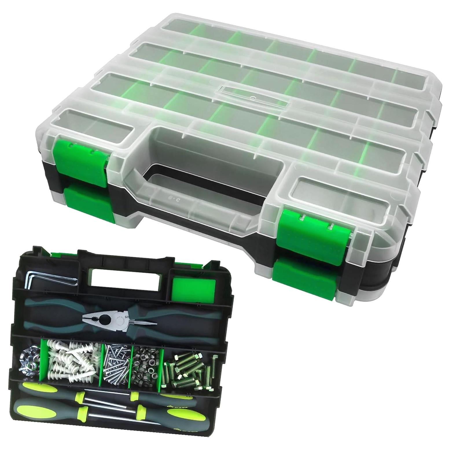 Highcool Tools Organizer Box Small Parts Storage Box 50-Compartment ...