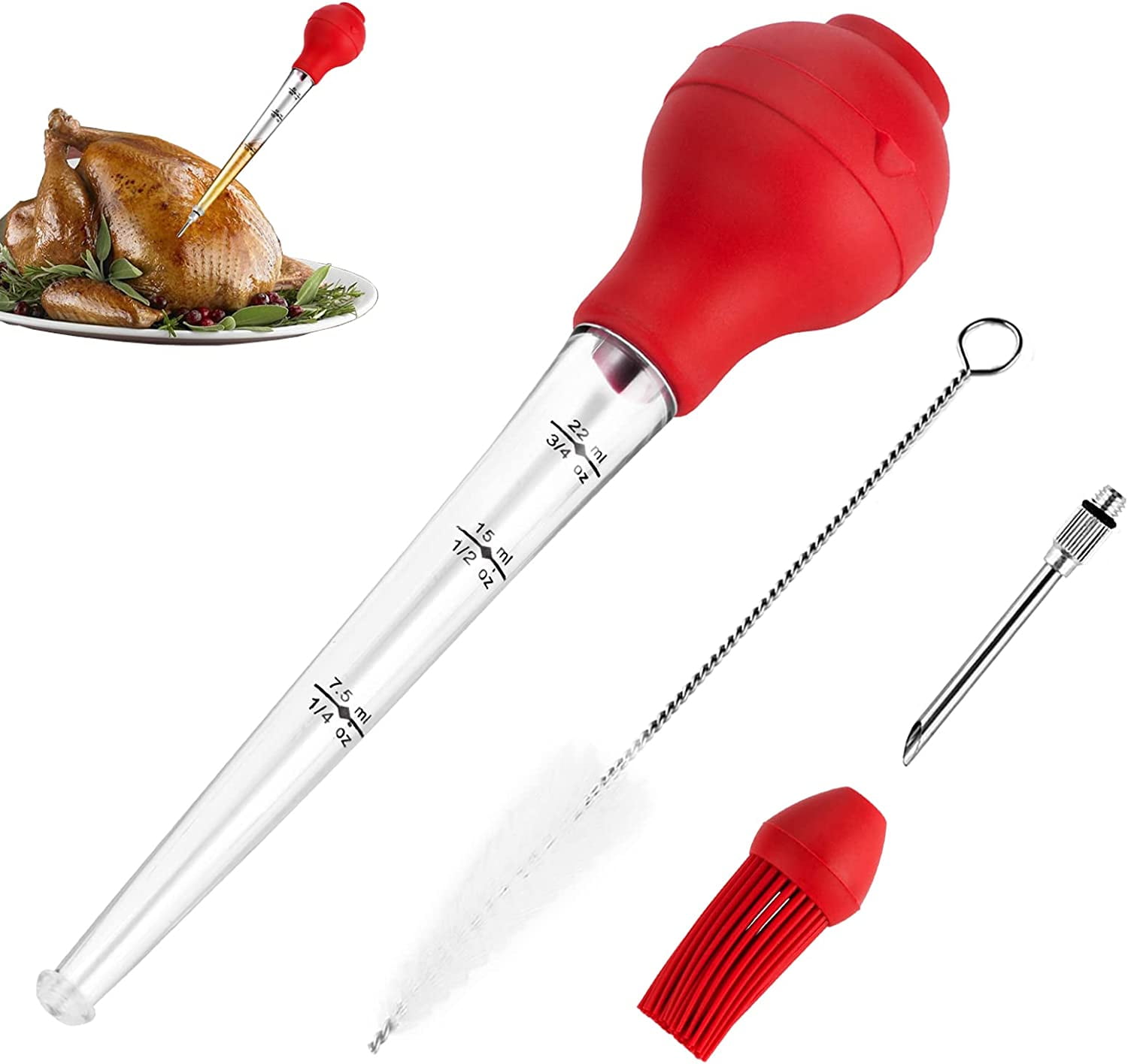 Highcool Turkey Baster with Basting , Baster for Baking and Roasting ...