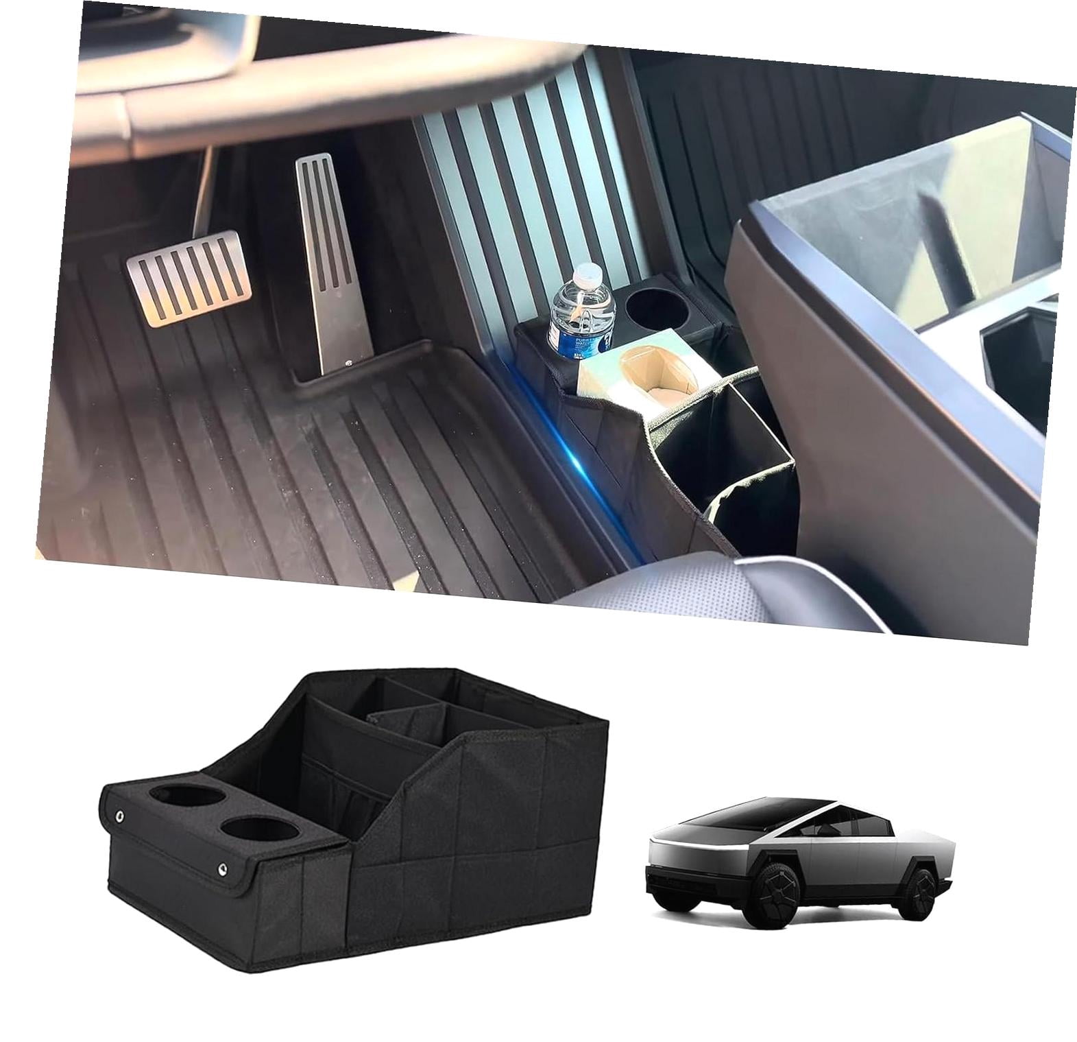 Highcool Under Console Storage Organizer for Cybertruck, Collapsible ...