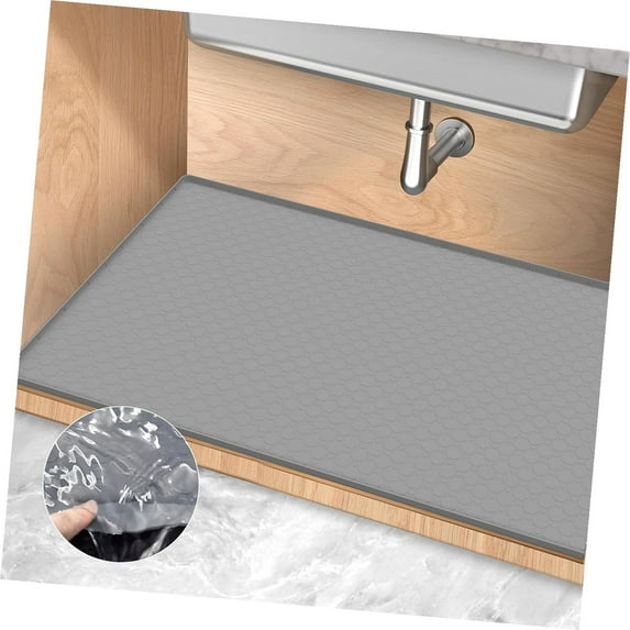 Highcool Under Sink Mat, 34'' 22'' Flexible Under Kitchen Protectors ...