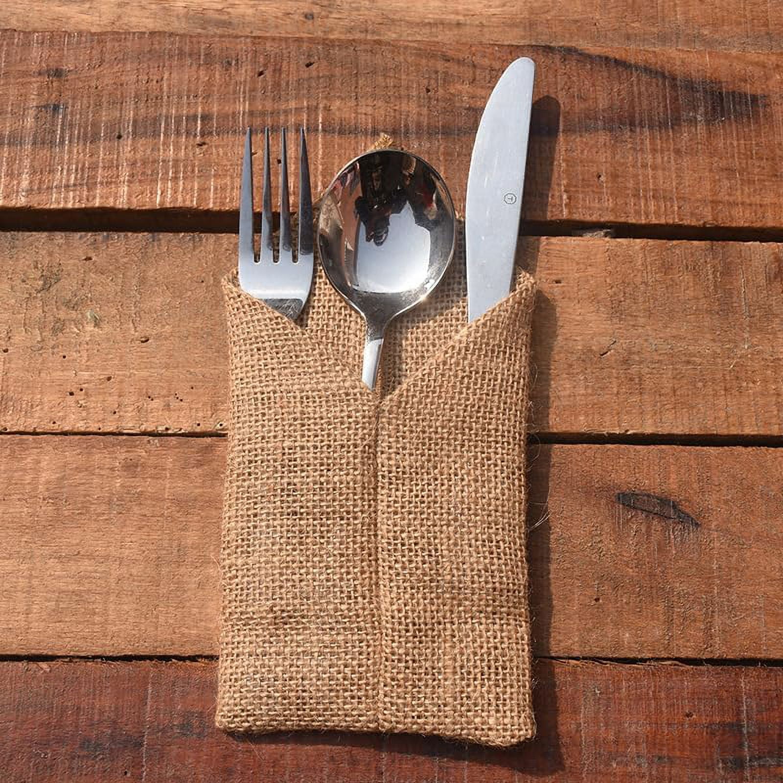 Highcool Utensil Holder Pouch – Silverware Organizer for Weddings, Tea ...