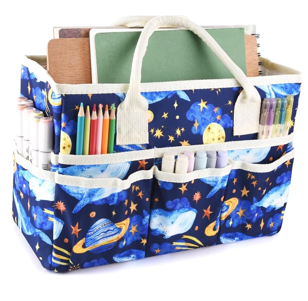 Highcool -WEICHEN Craft Organizer Tote Bag Storage Caddy with Multiple ...