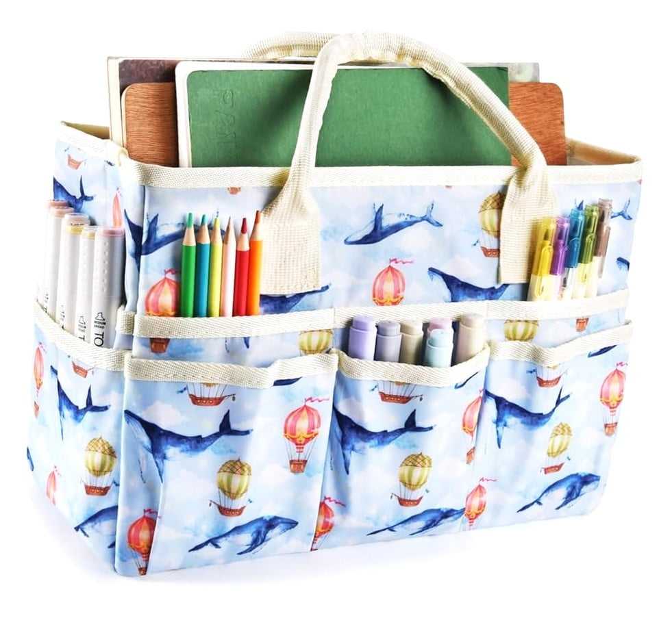 Highcool -WEICHEN Craft Organizer Tote Bag Storage Caddy with Multiple ...